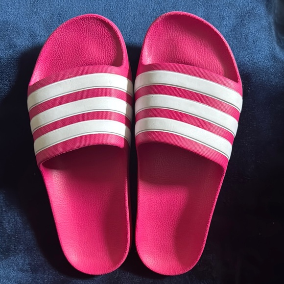 adidas | Shoes | Adidas Kids Pink Slide Sandals | Poshmark